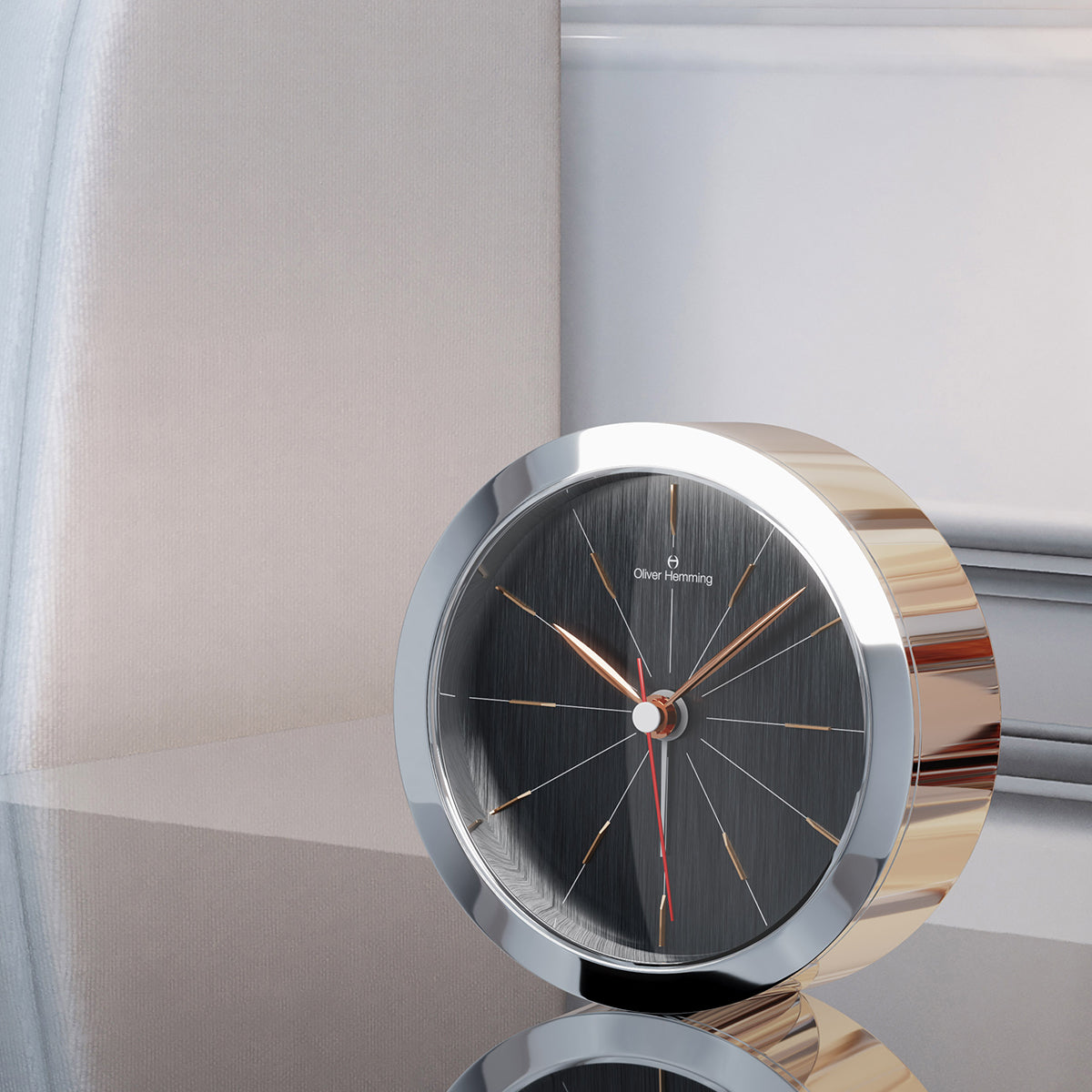 Polished Stainless Steel Obsession Plus Alarm Clock - HX81S2GUNR ...